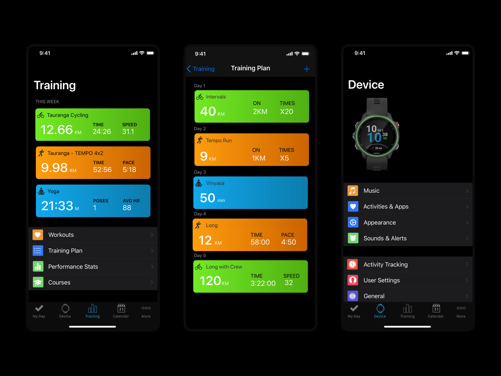 Garmin Concept App by Project Tokyo on Dribbble