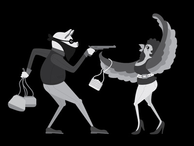 Pig Robber by Michael Jeter on Dribbble