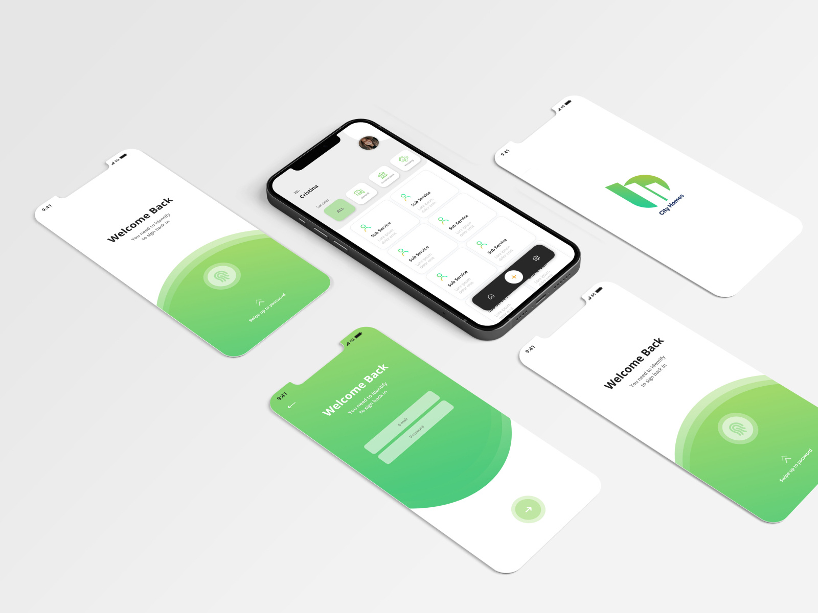Mobile UI for Construction service providing company by Shabeeb P on ...