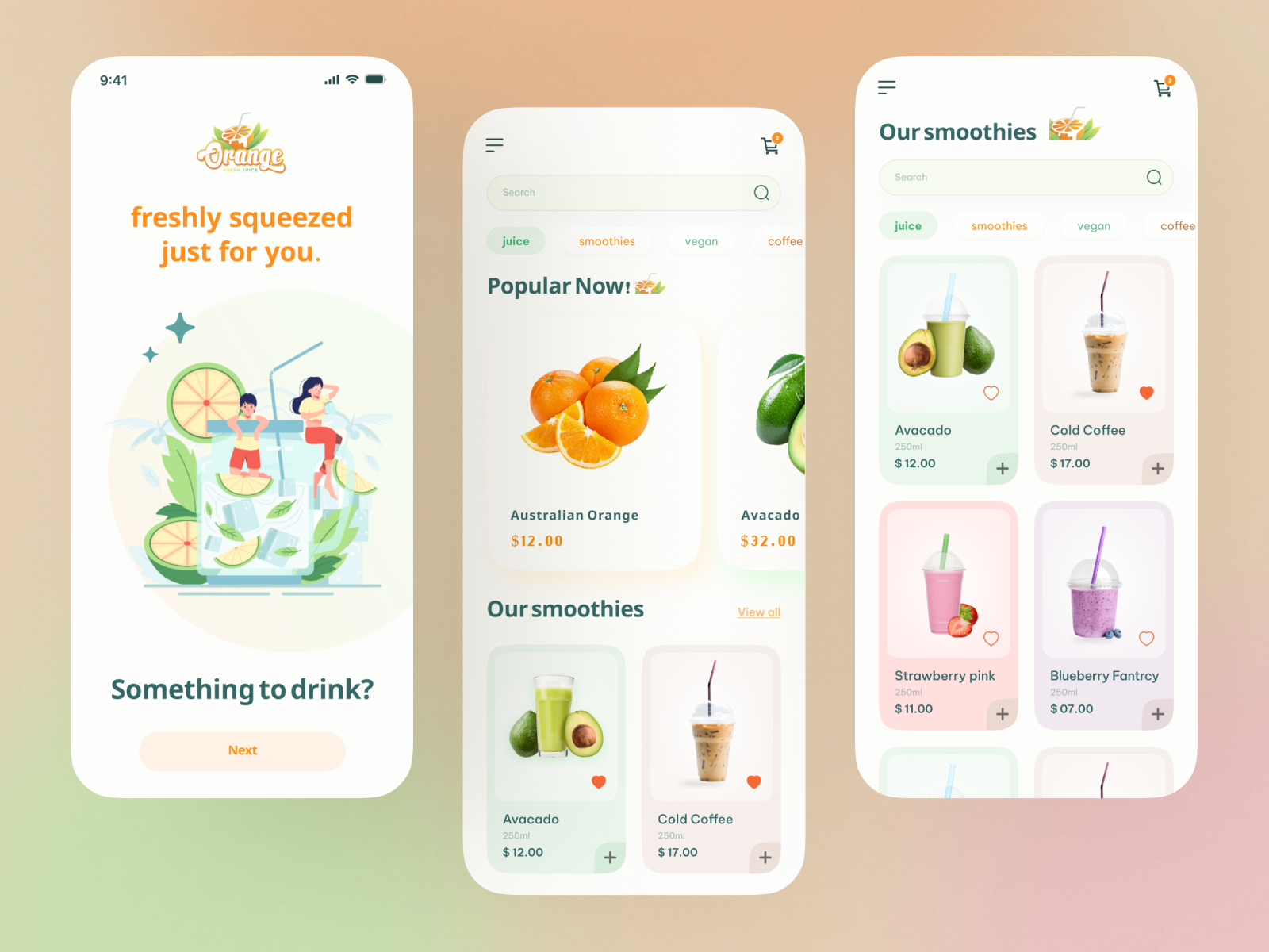 Juice mobile app design by Sourav on Dribbble
