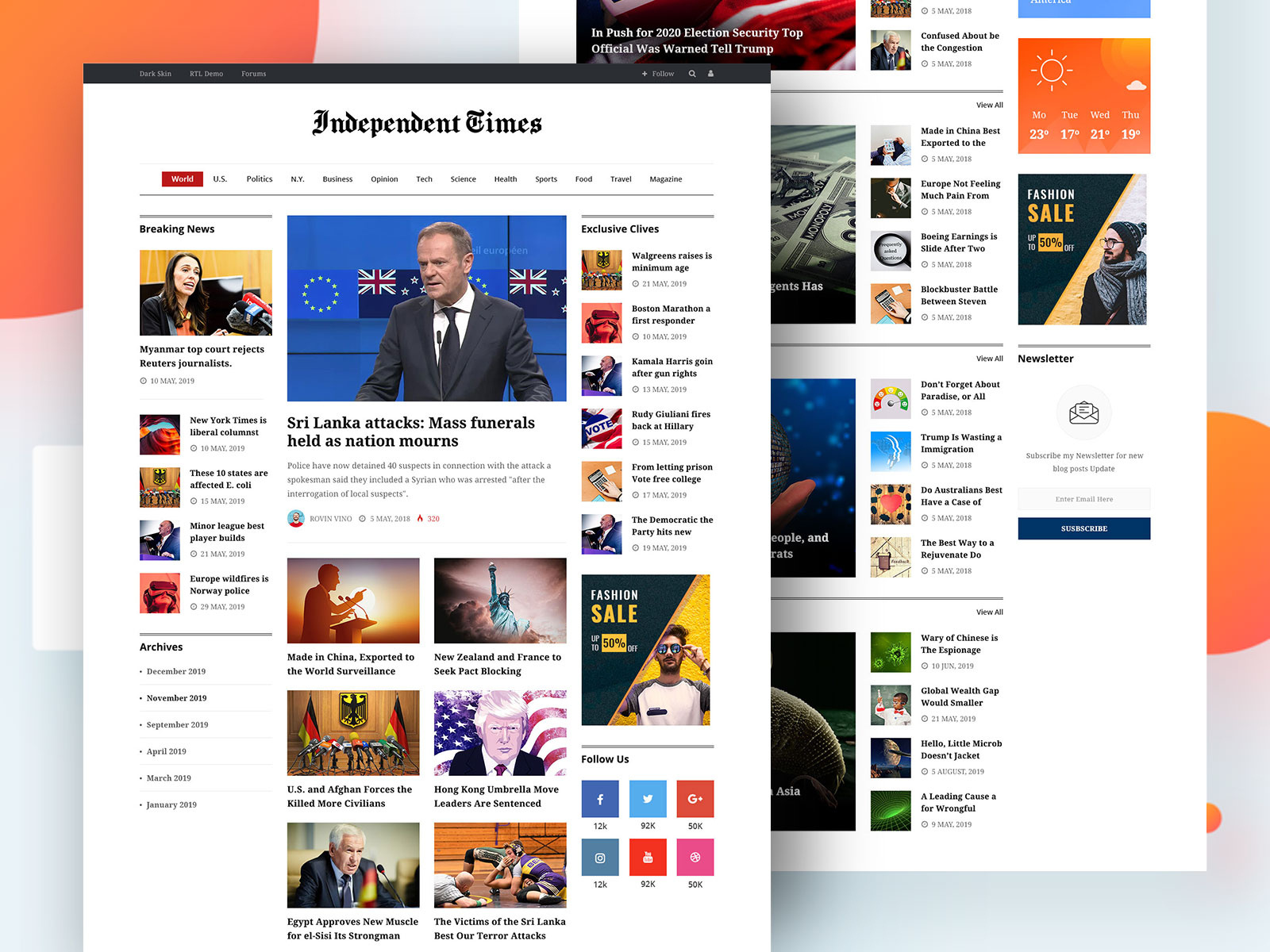 Independent Times by Fusion Lab on Dribbble