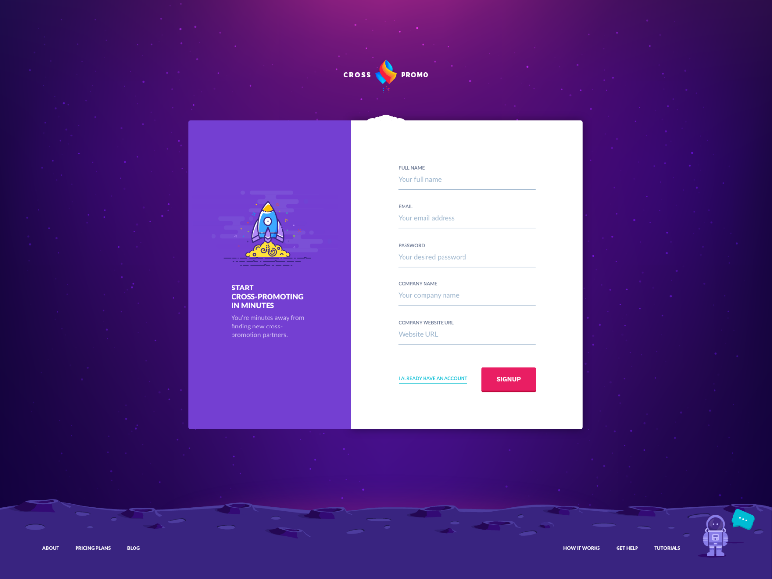 Signup page by Antonia Ciocodeica on Dribbble