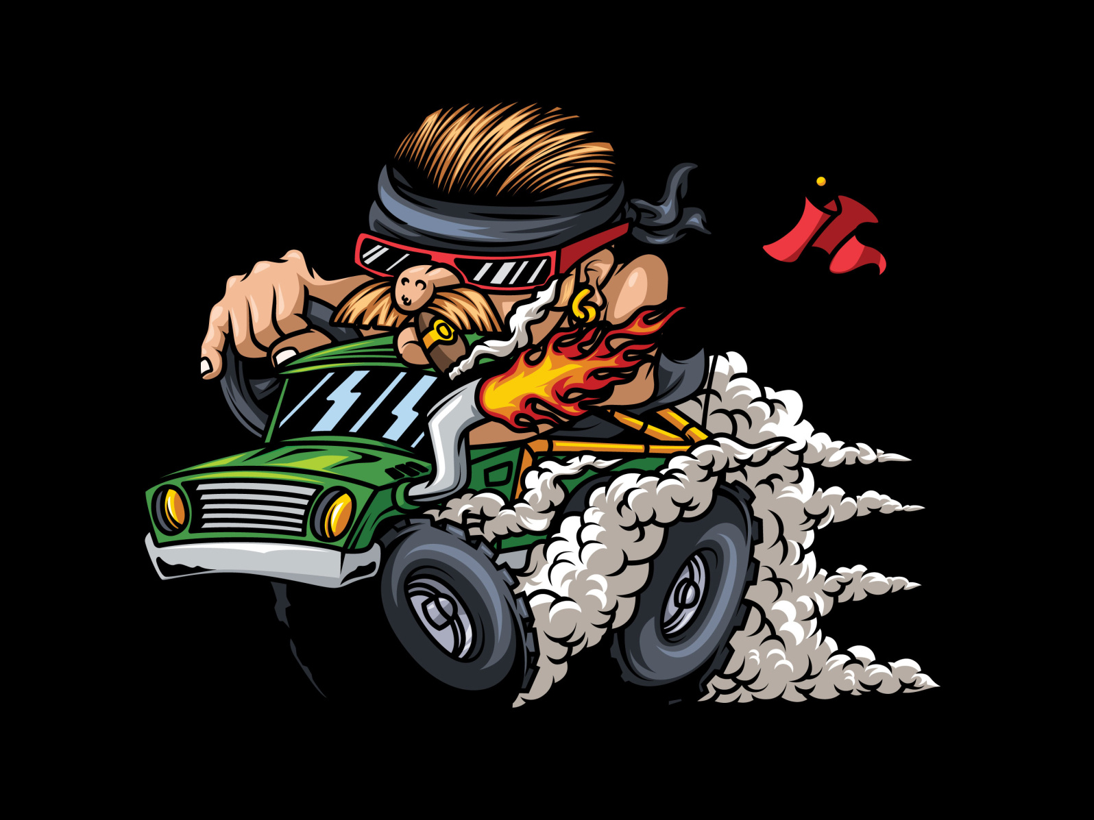 Bandit Racing by Heartlustration on Dribbble