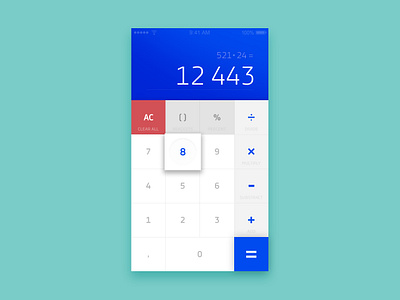 Daily UI - 004 - Calculator by Wojciech Zalot on Dribbble