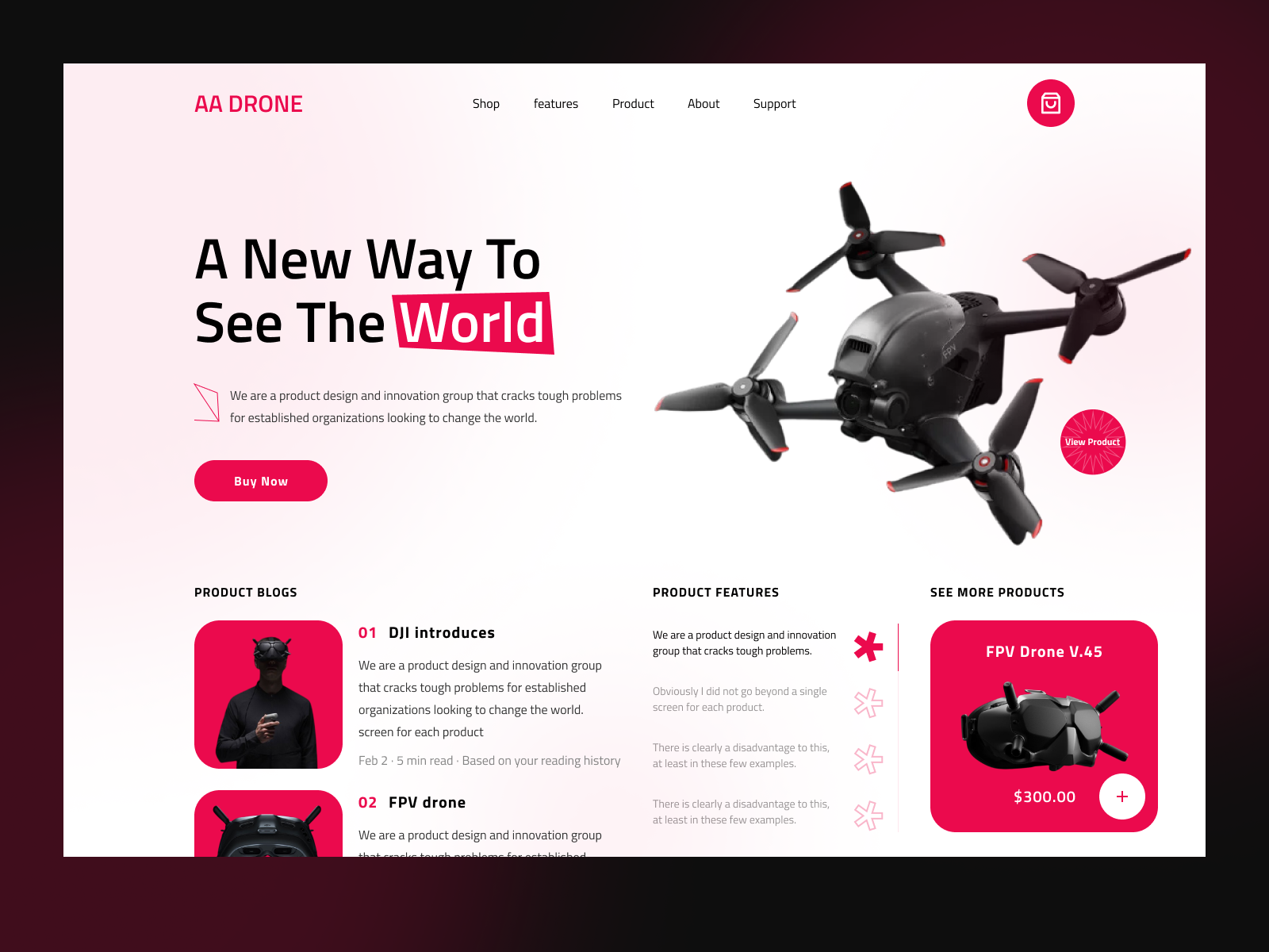 Drone Website UI Design by Amirul islam on Dribbble