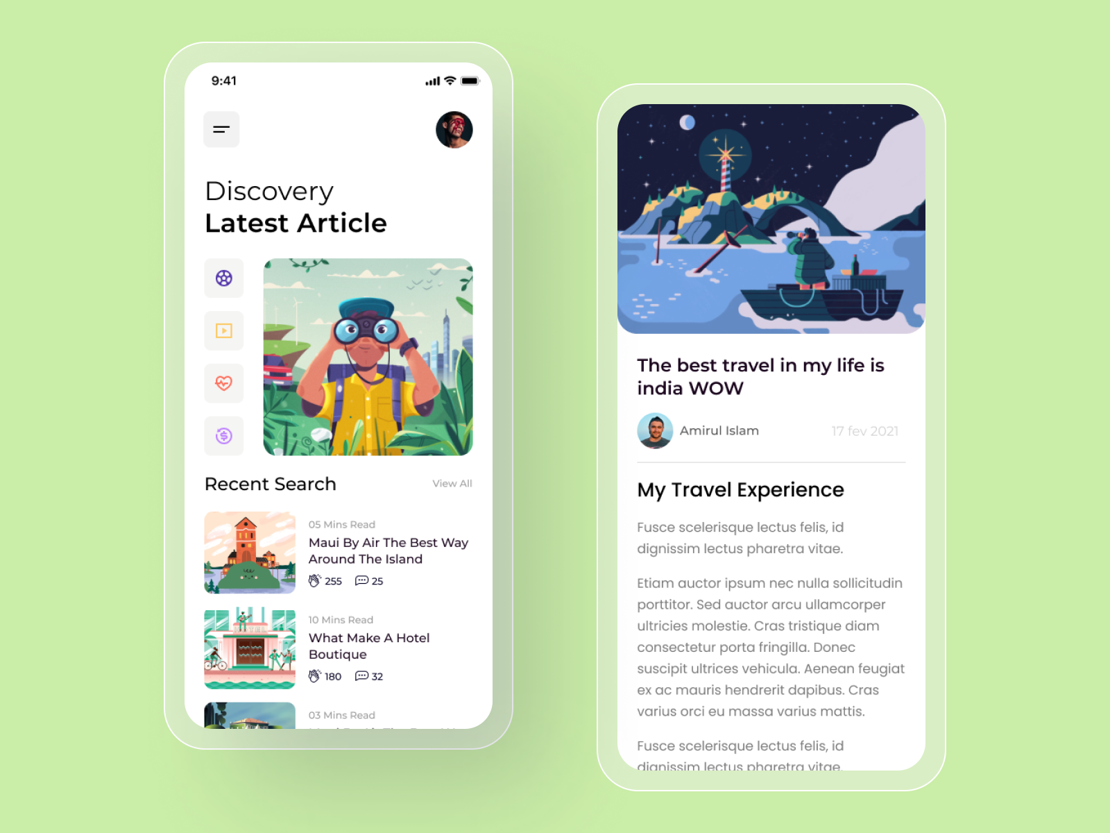 Article App Ui Design by Amirul islam for NovoStack on Dribbble
