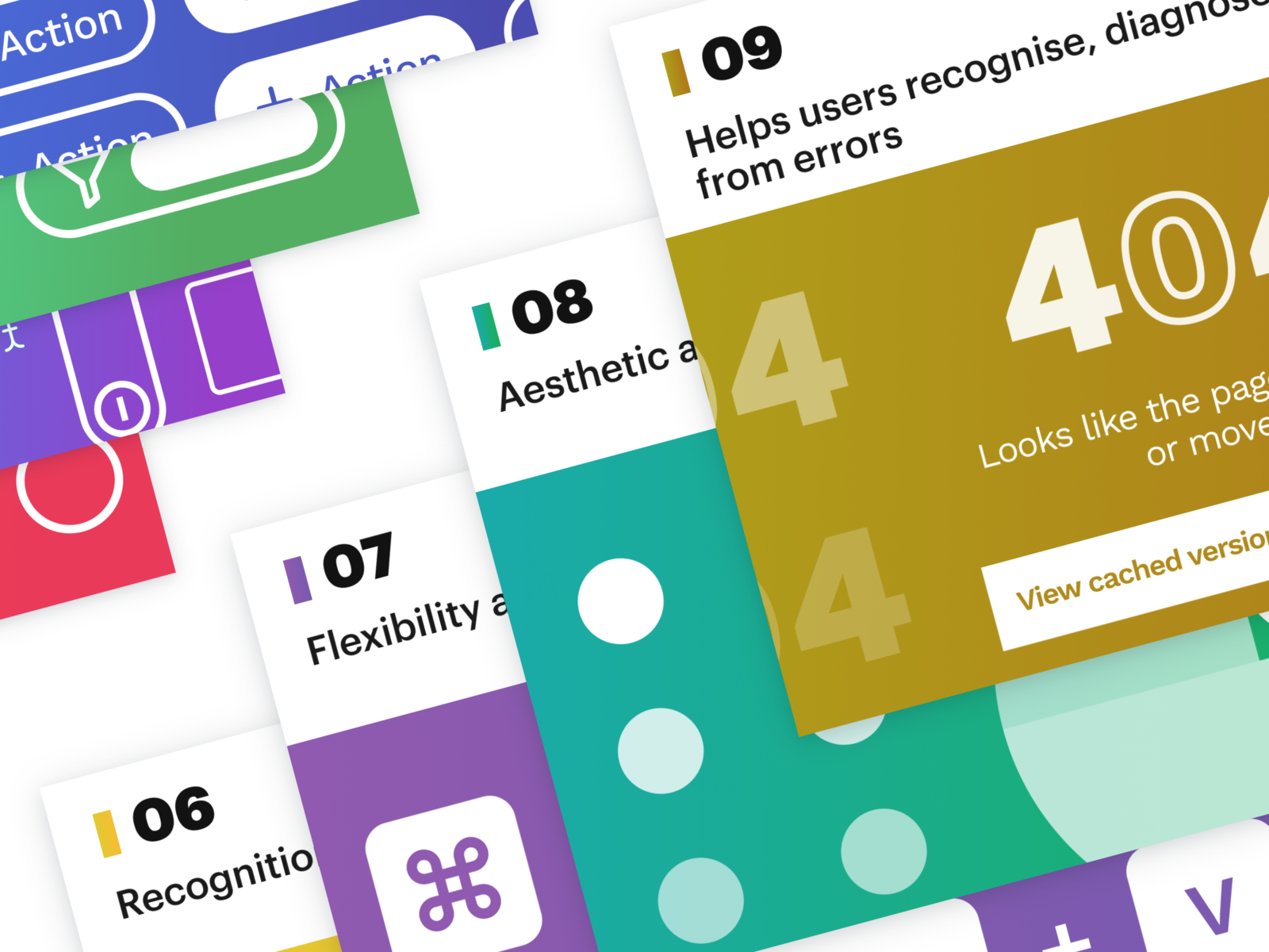 Heuristic laws posters by Somesh Kesarla Suresh on Dribbble