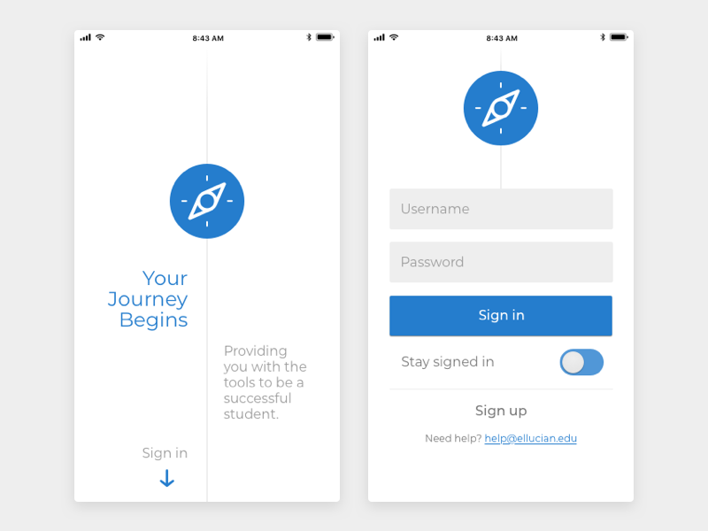 Student Mobile App Entry by Dave Harper on Dribbble