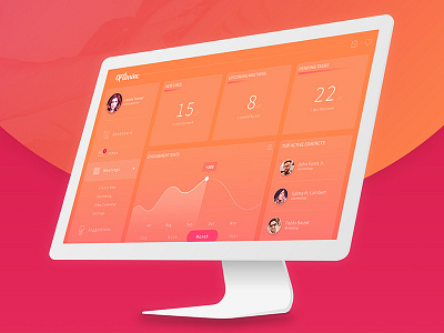 Fliminc Free PSD - Admin Dashboard Mockup by Ui Pie on Dribbble