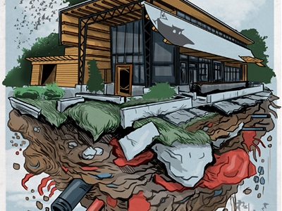 Unearthed Poster Illustration by travis knight on Dribbble