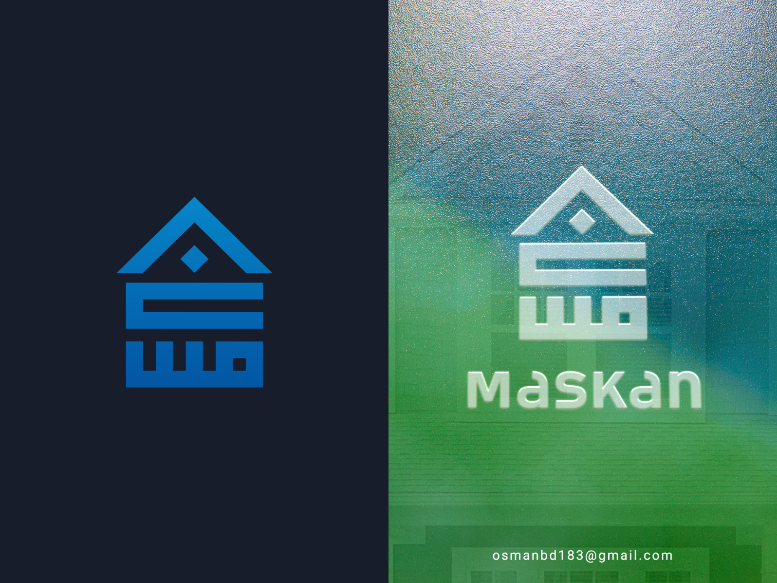 Arabic Logo Design: Maskan/ Arabic Kufi Calligraphy Designer by Arabic ...