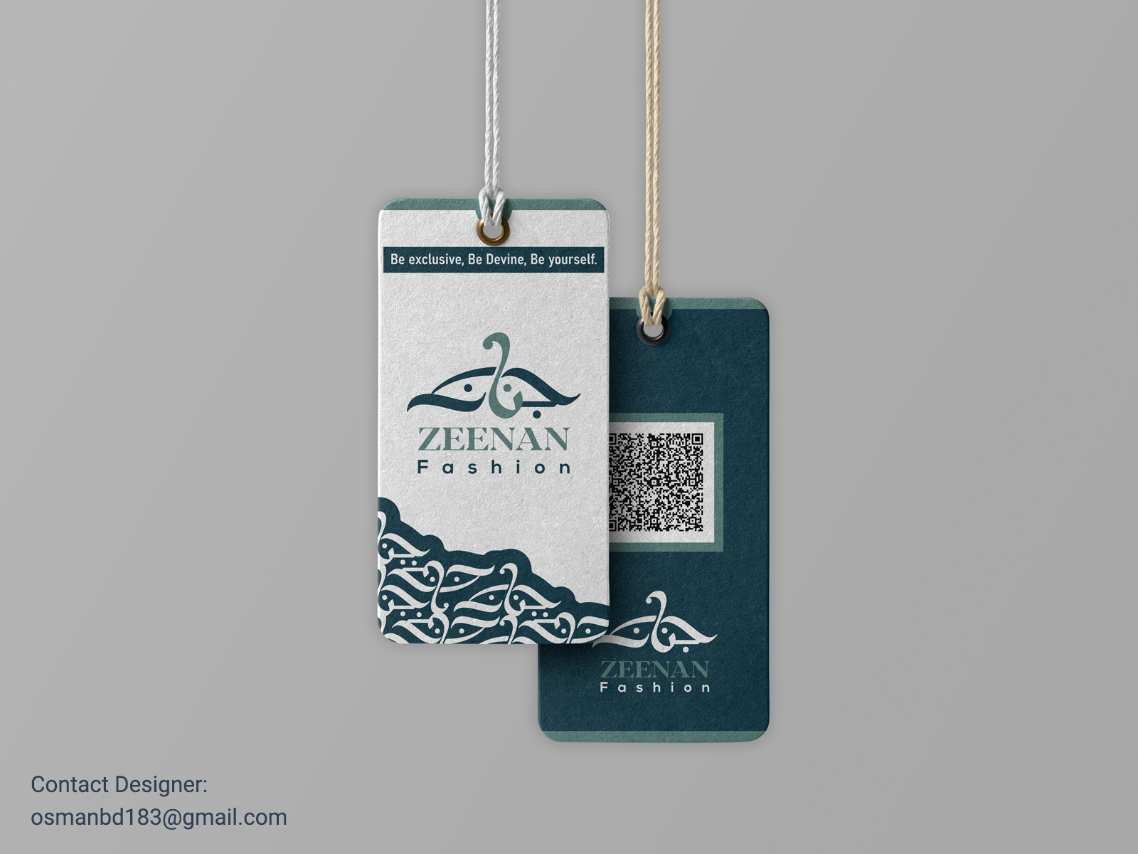 Arabic Tag Design for clothing brand/ clothing Tag by Arabic ...