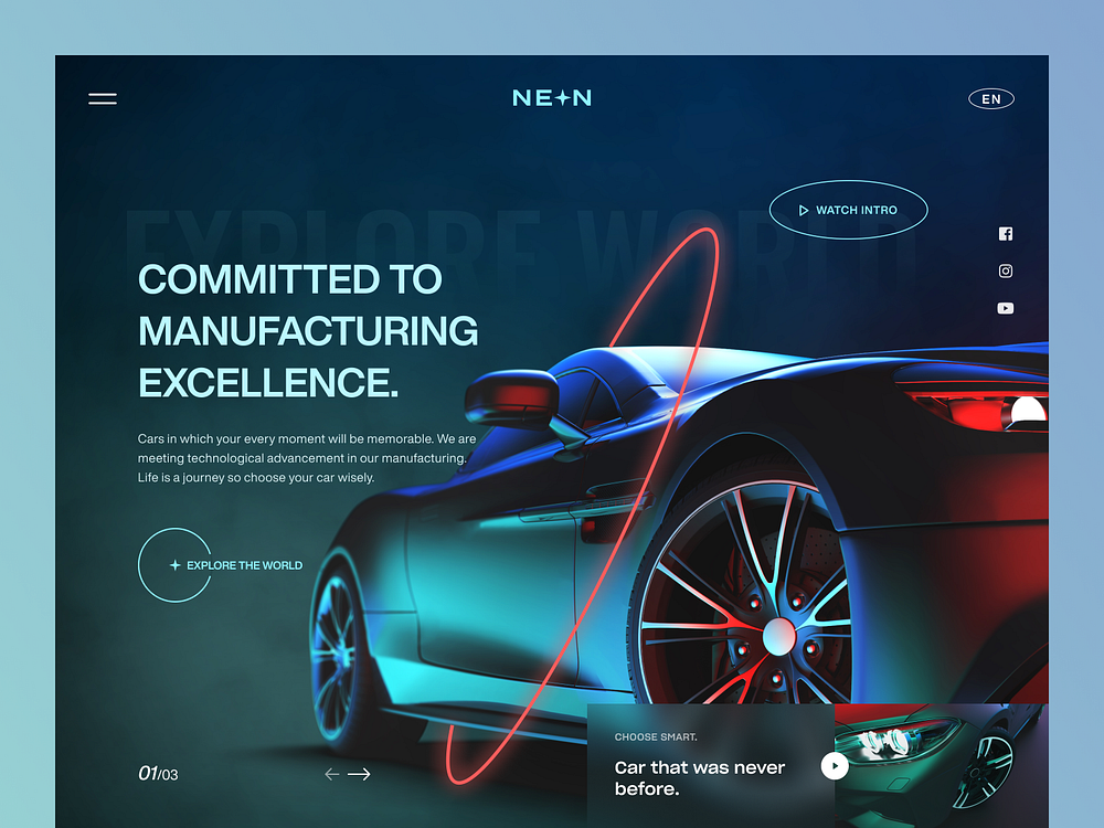 Car Landing Page designs, themes, templates and downloadable graphic ...