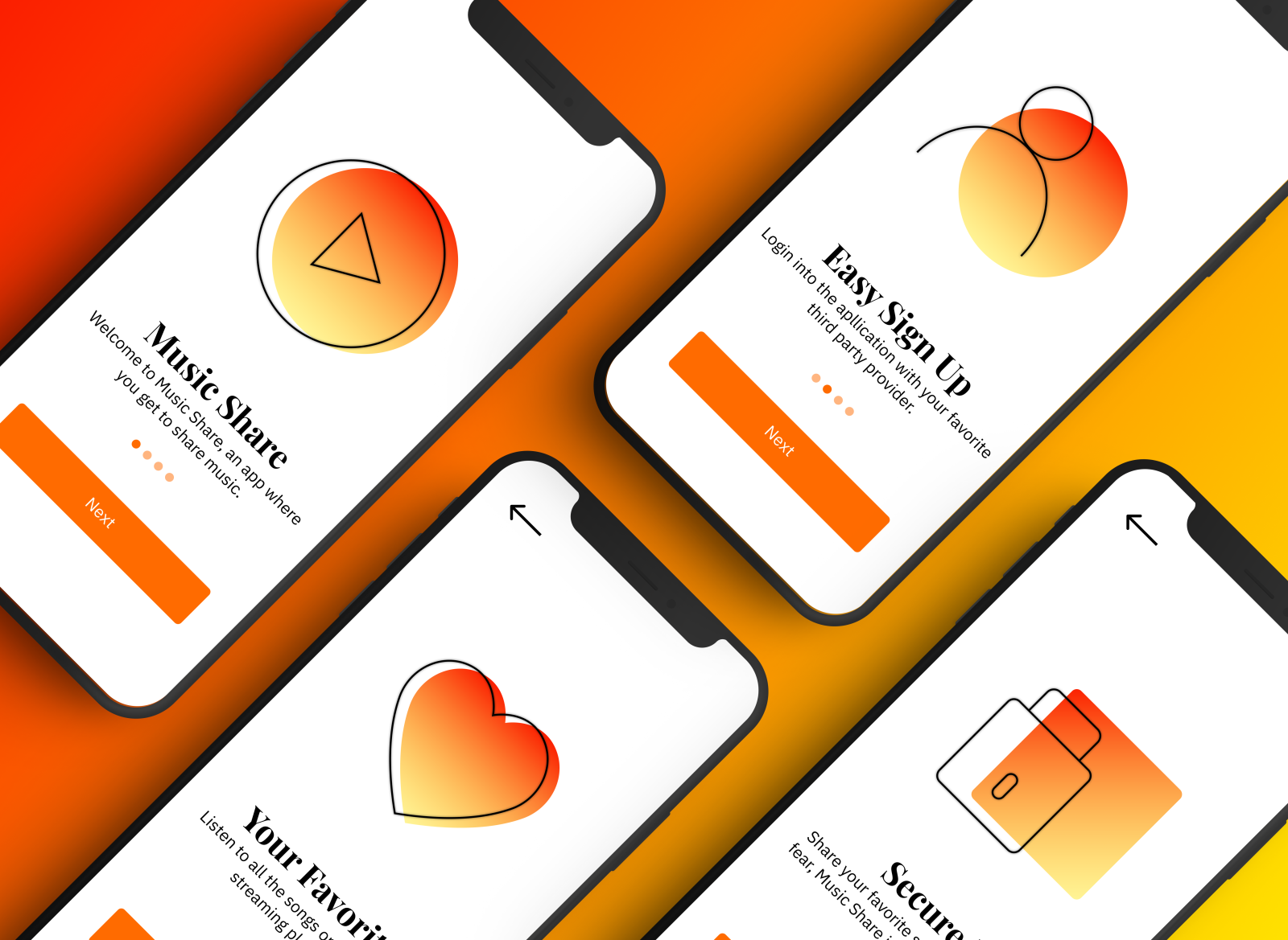 iOS Onboarding Screens by Emmanuel Watila on Dribbble