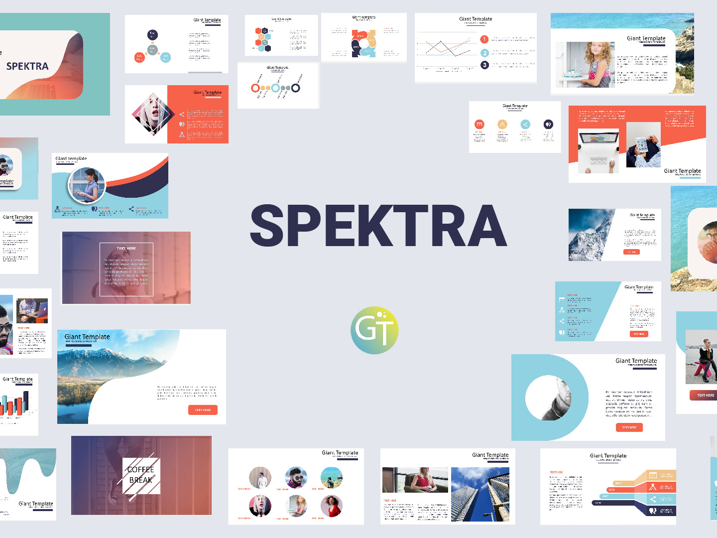 Free Powerpoint Template SPEKTRA by Giant Template on Dribbble