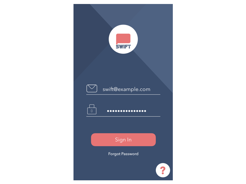 Simplistic Login Screen by Zaid on Dribbble