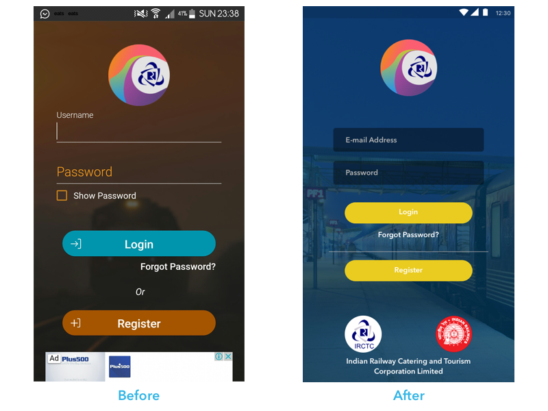 Redesigned Login Screen by Zaid on Dribbble