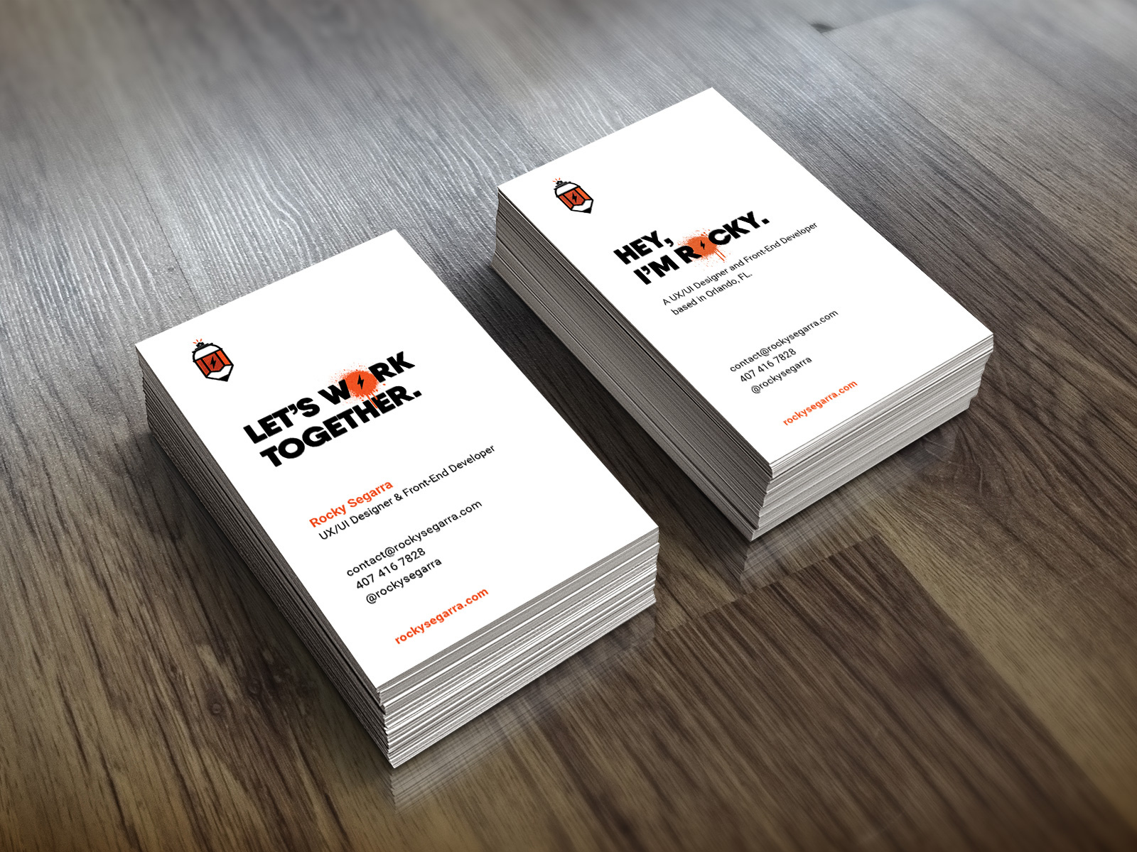 Personal Biz Cards by Rocky Segarra on Dribbble