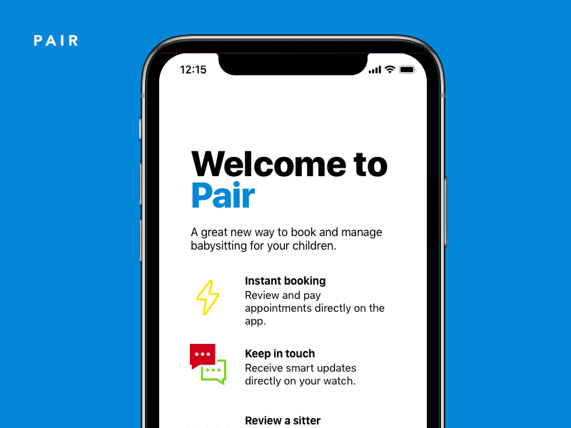 Pair Mobile UI — Welcome by Alan Rivero on Dribbble