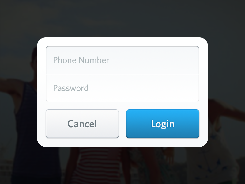 Simple Login by Brad on Dribbble