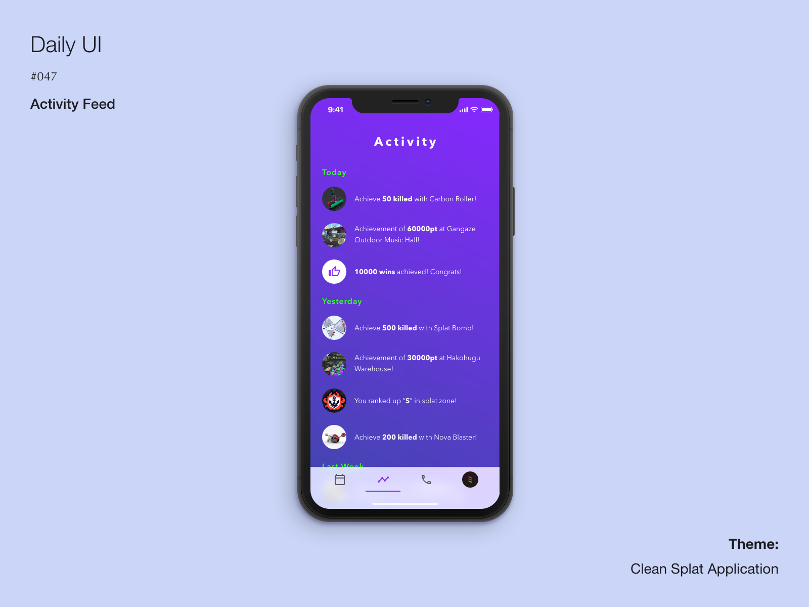 Daily UI #047 Activity Feed by Mitsuya0 on Dribbble