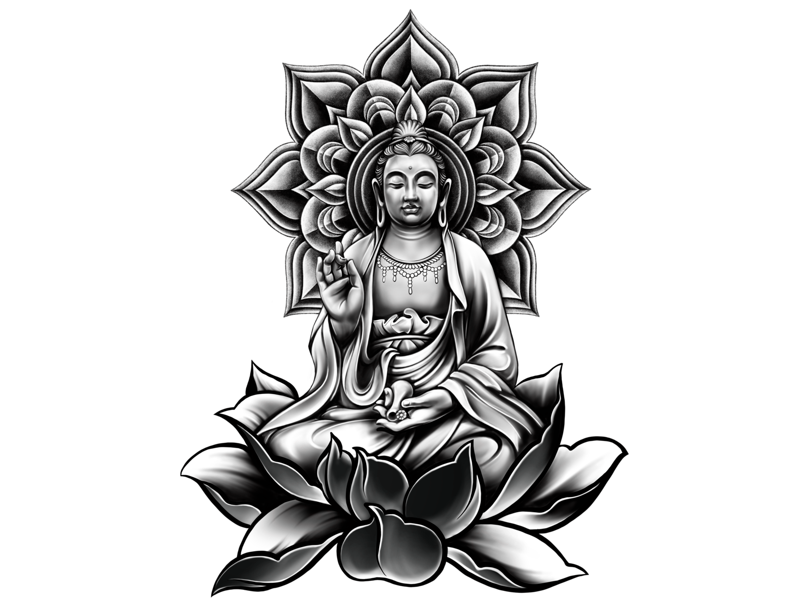 Buddha by Anna Hryshchenko on Dribbble