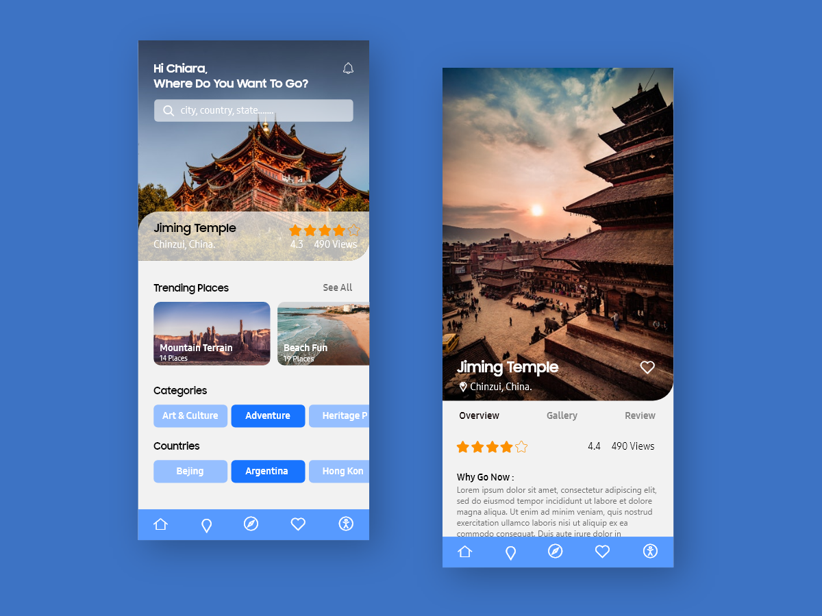 Travel diary interface design by abhishek gupta on Dribbble