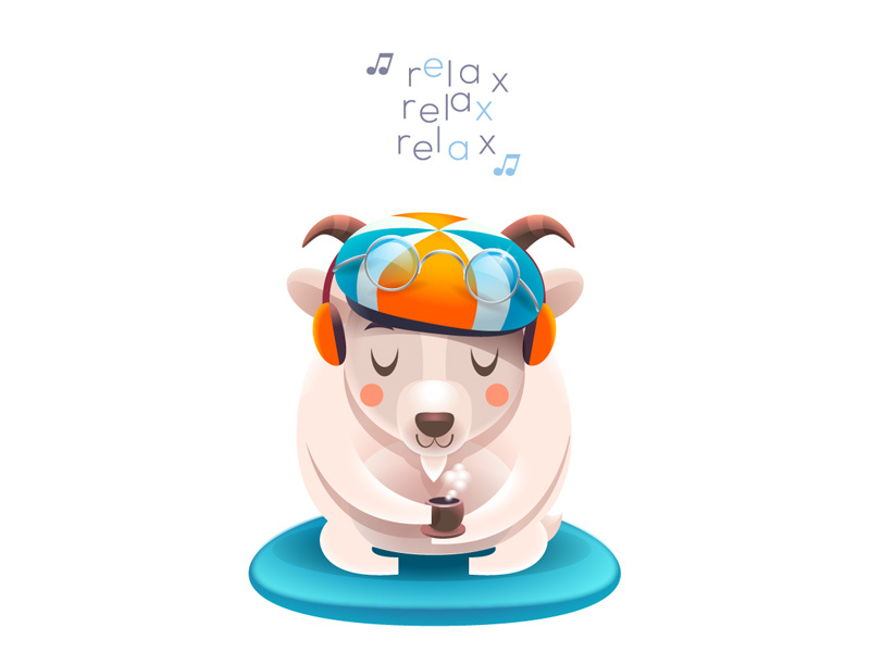 Relaxing Goat by Alongkorn Sanguansook on Dribbble