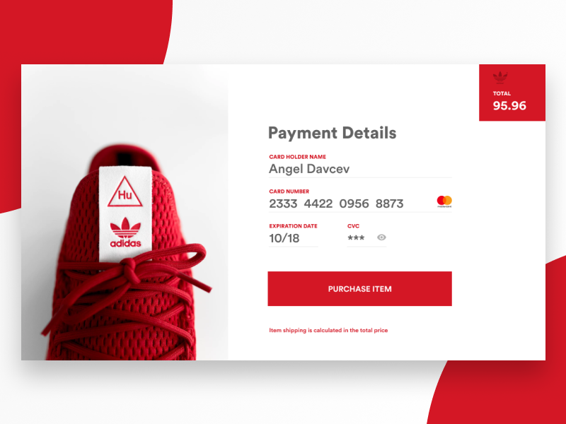 Credit Card Checkout by Angel Davchev on Dribbble