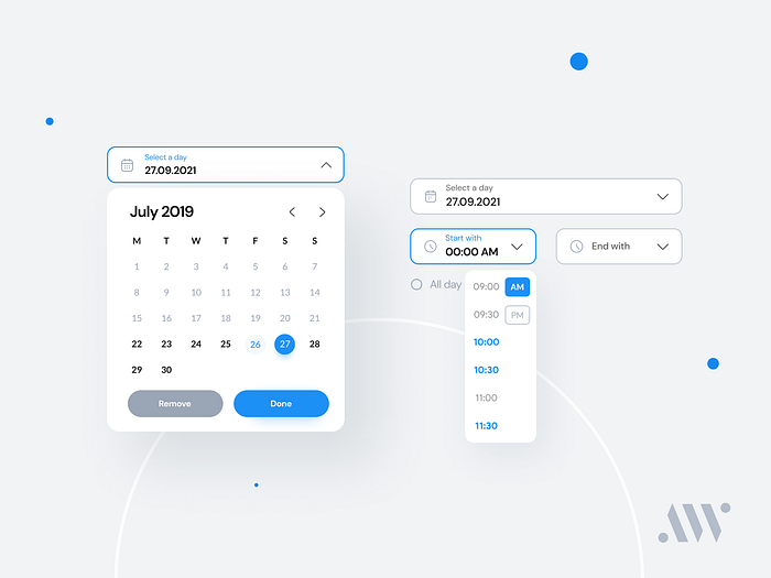 Browse thousands of Date Picker images for design inspiration | Dribbble