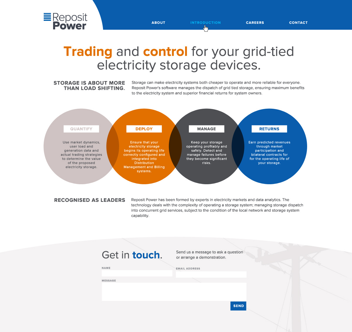 Reposit Power Website by Megan Clark on Dribbble