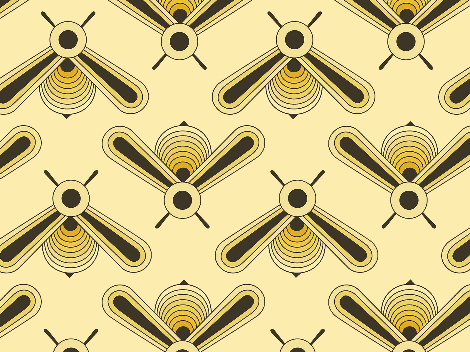 Bee Pattern by Maria Badasian on Dribbble