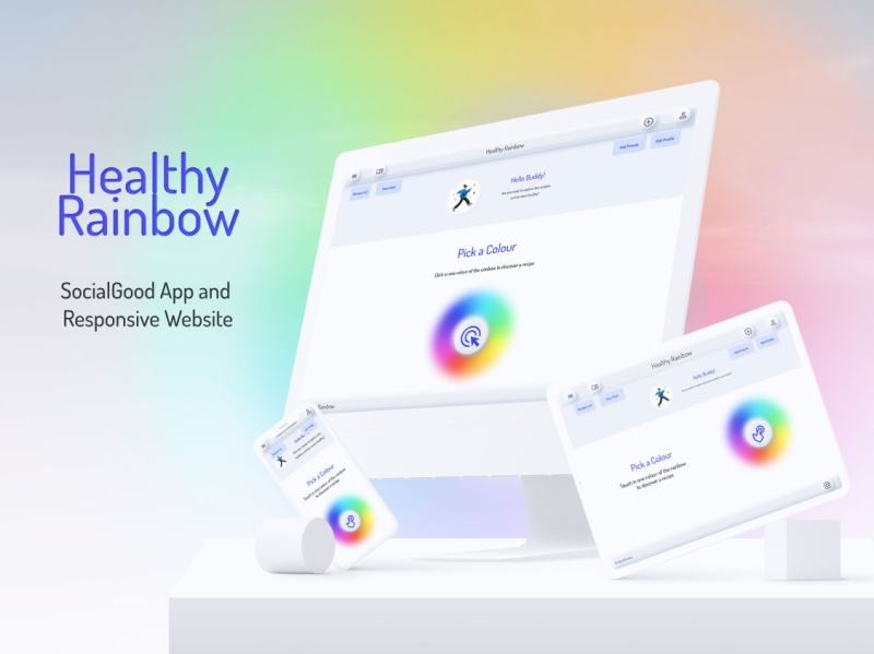Healthy Rainbow - SocialGood App and Responsive Website by Ana Neves on ...