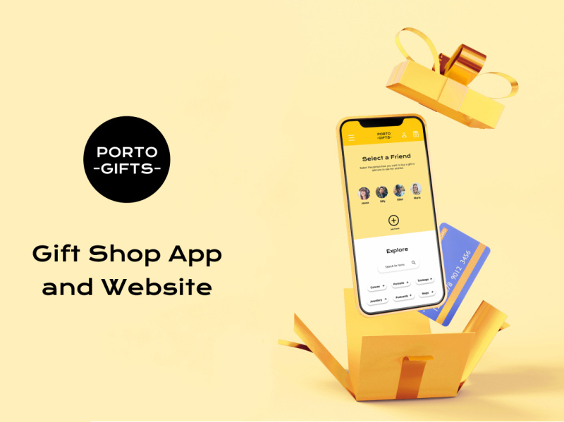 Porto Gifts - Gift Shop App and Website by Ana Neves on Dribbble