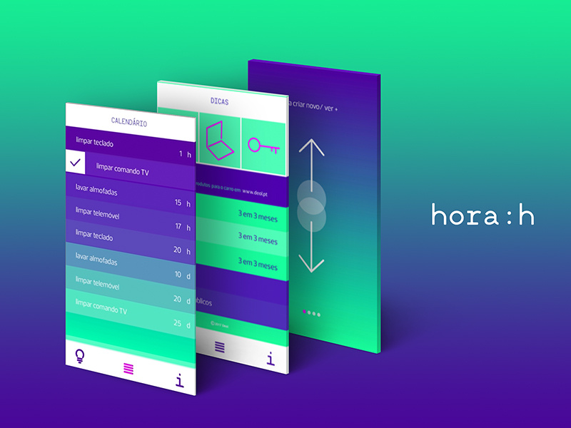 hora:h app by Ana Neves on Dribbble