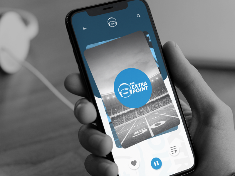 Logo Design for The Extra Point Podcast by Connor Branding on Dribbble