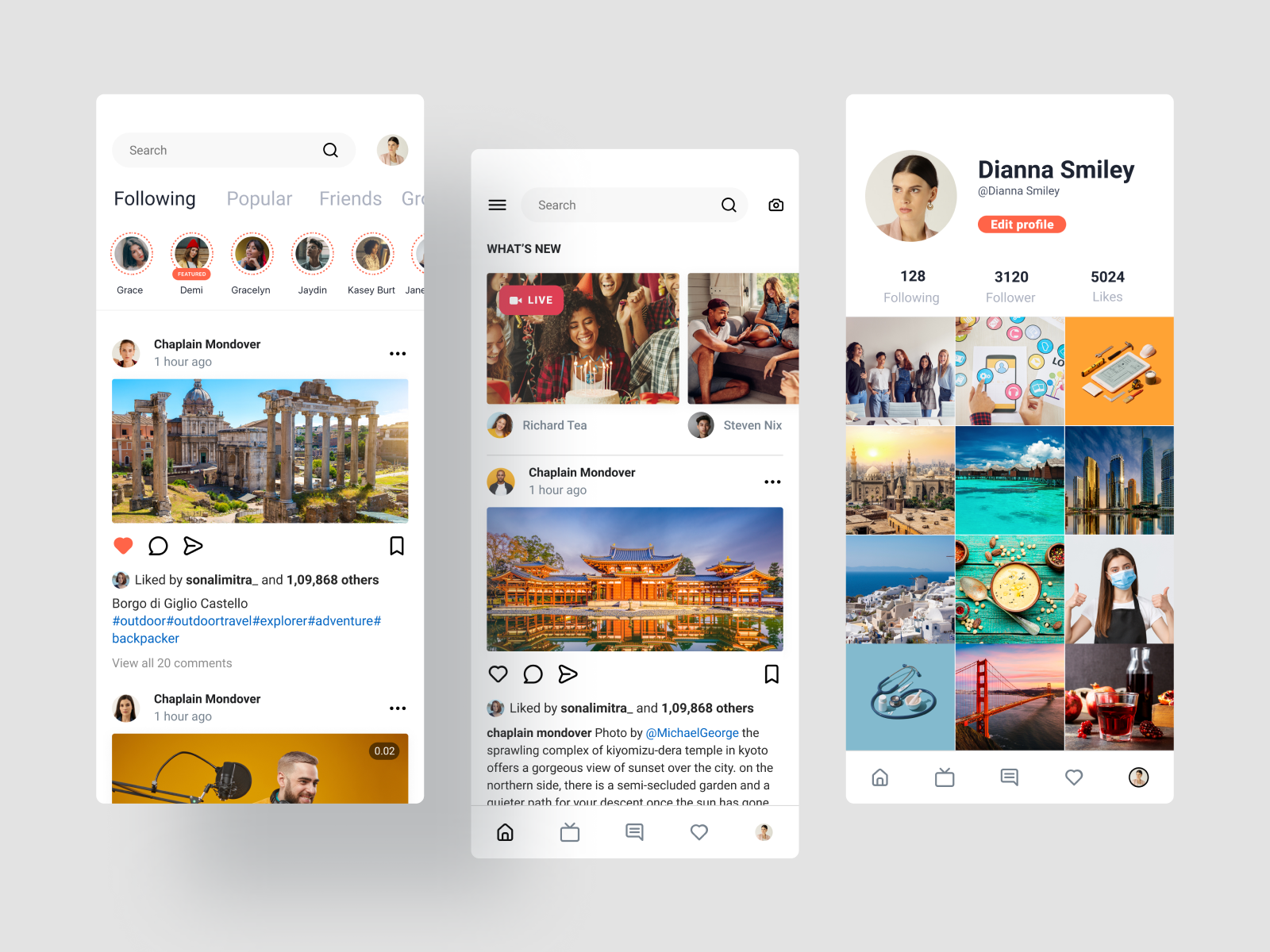 Social Media App by Techcronus Business Solutions Pvt. Ltd. on Dribbble