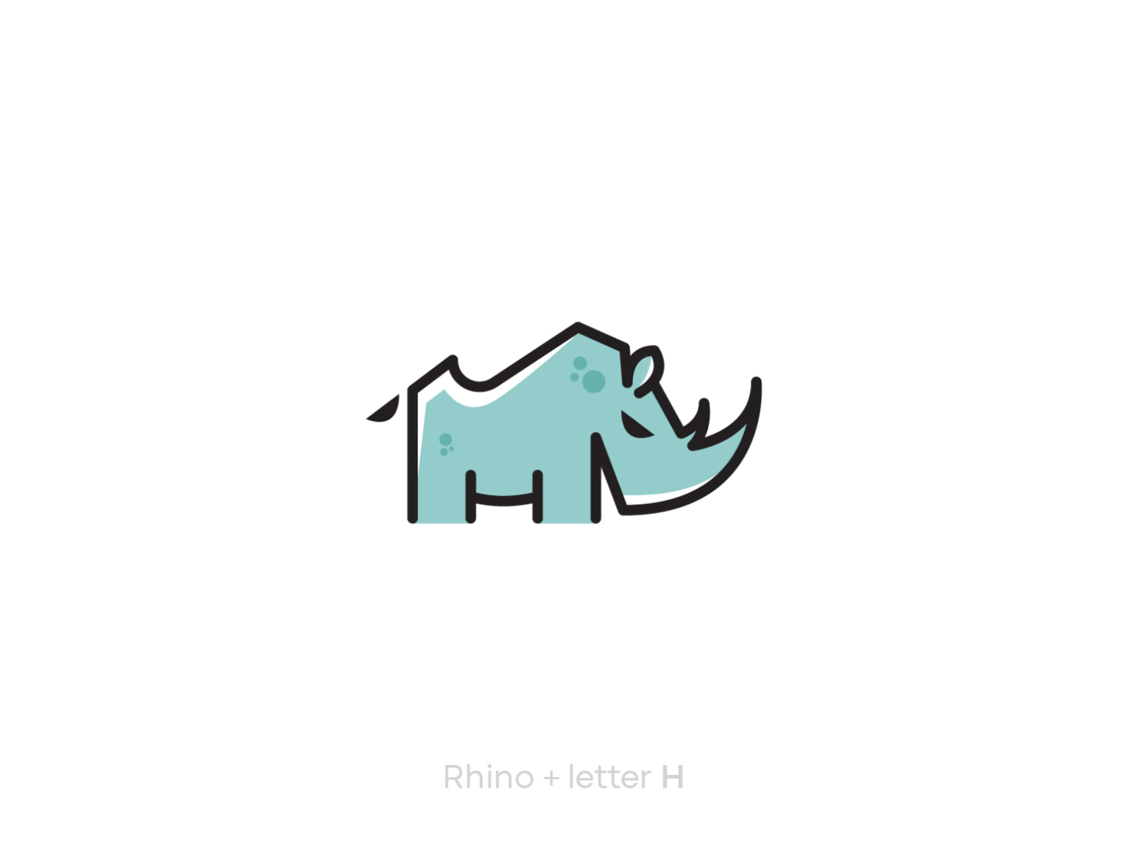 Rhino | letter H by Ziyad Ahmed on Dribbble