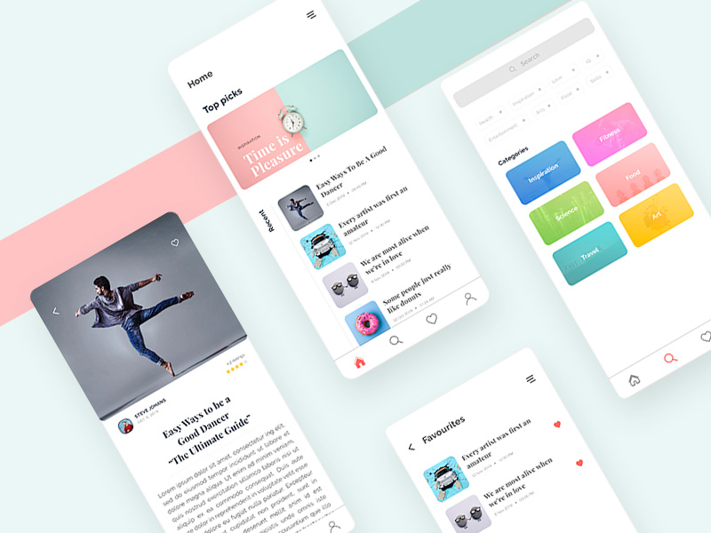 Blogger UI by Mohamed Ishaq on Dribbble