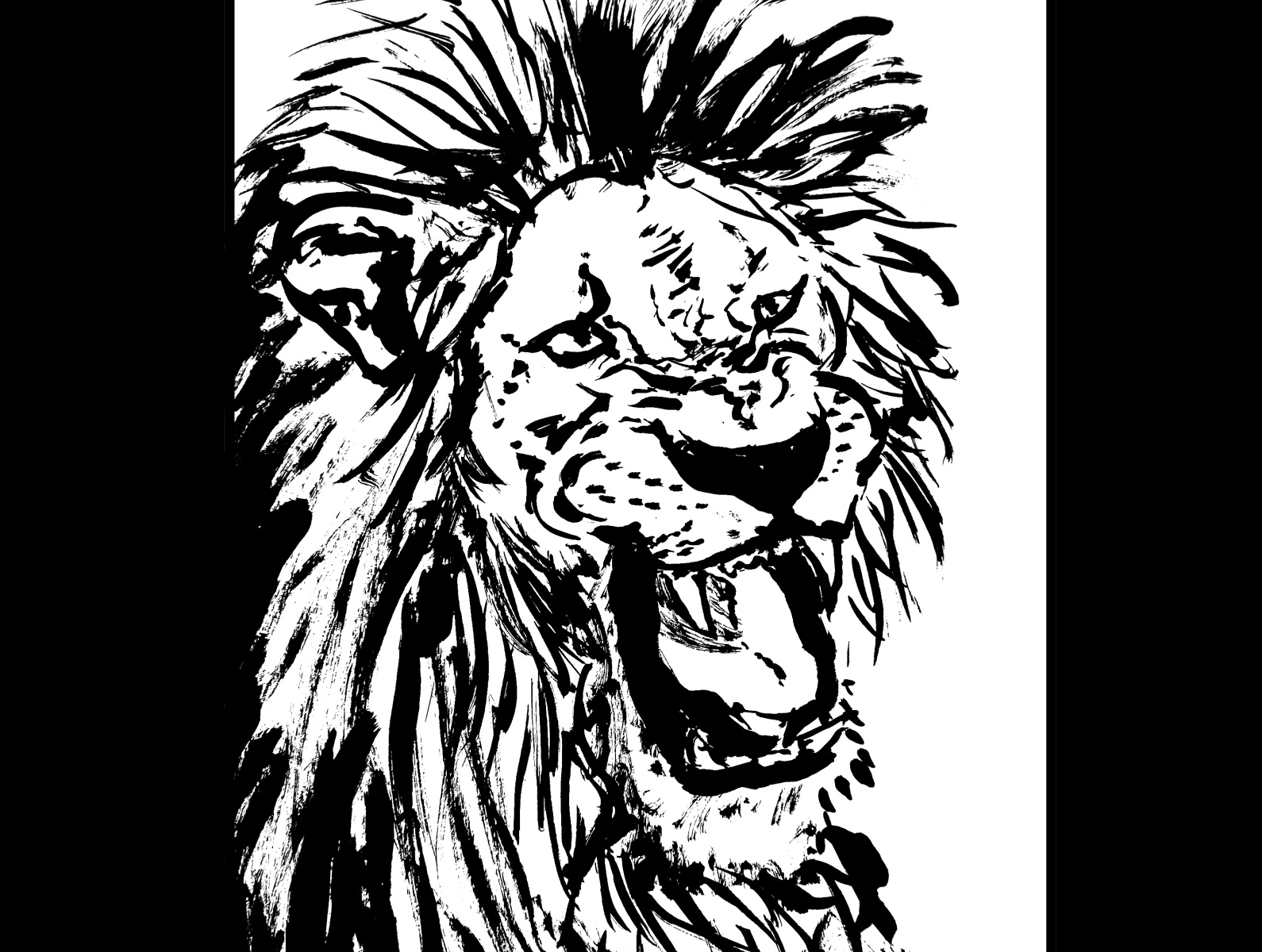 Roaring lion by Magoro Graphics - Mario A. Gonzalez Robert on Dribbble