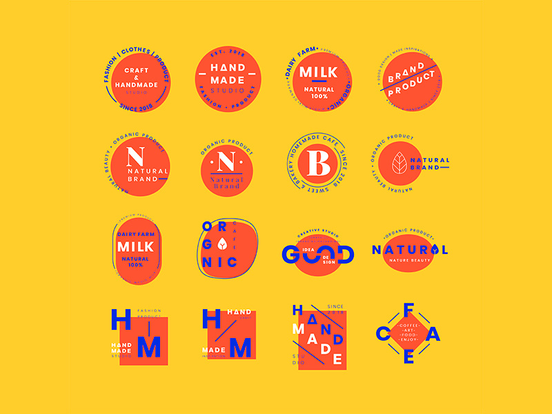 logo stamp banner by rawpixel wan for rawpixel on Dribbble