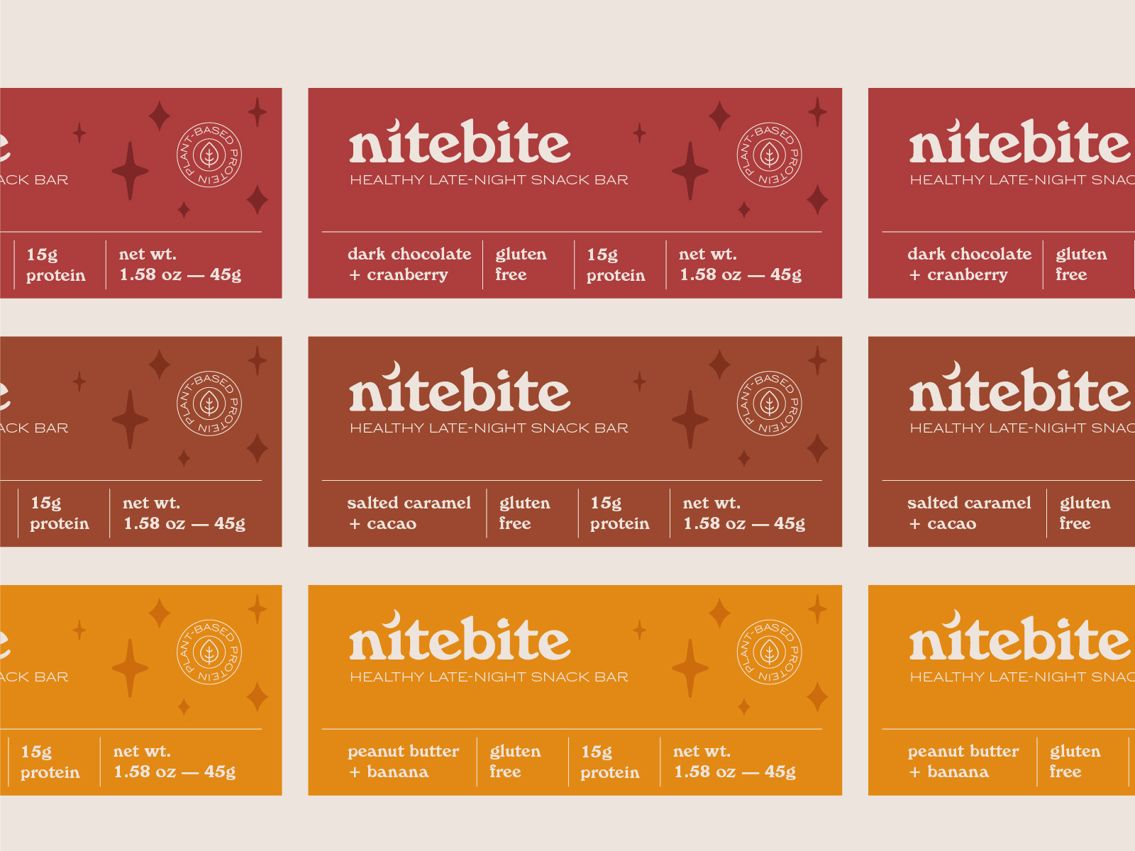 nitebite / Healthy Late-Night Snack Bar / Packaging Design by Mina on Dribbble