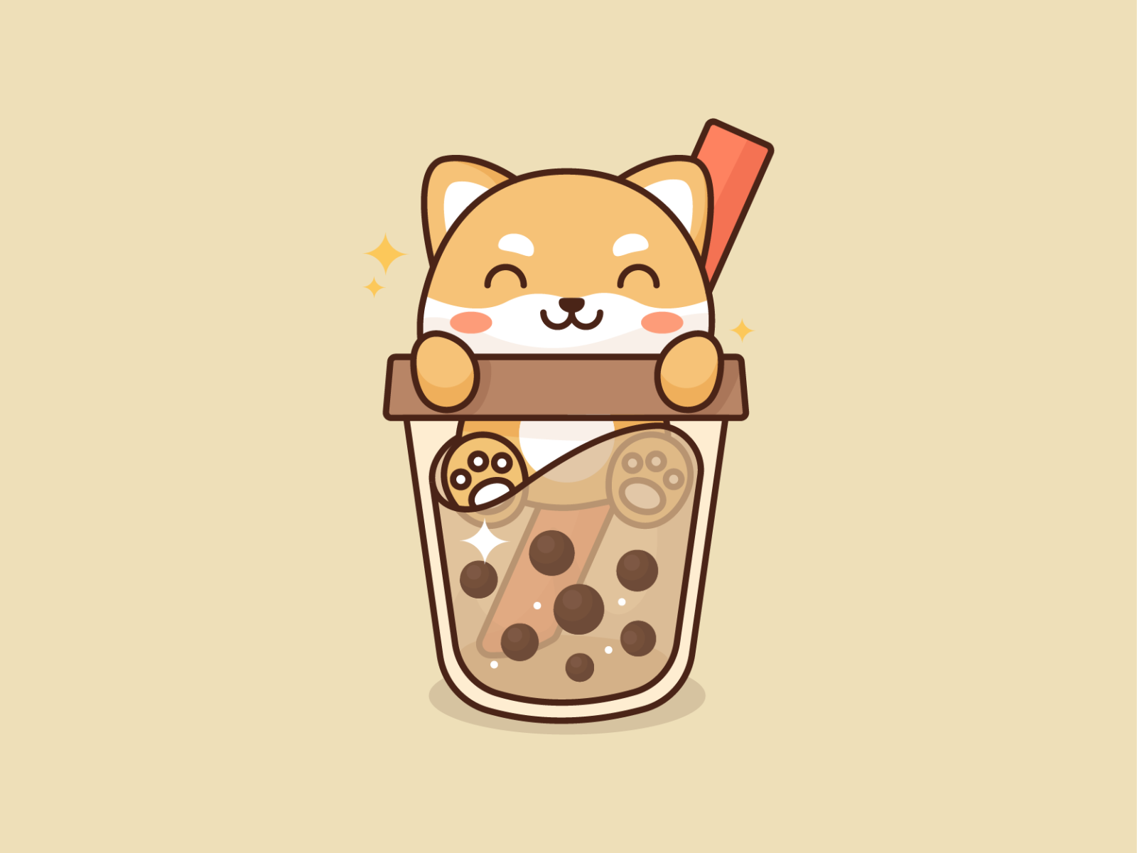Shiba Boba by Jaysx1 on Dribbble