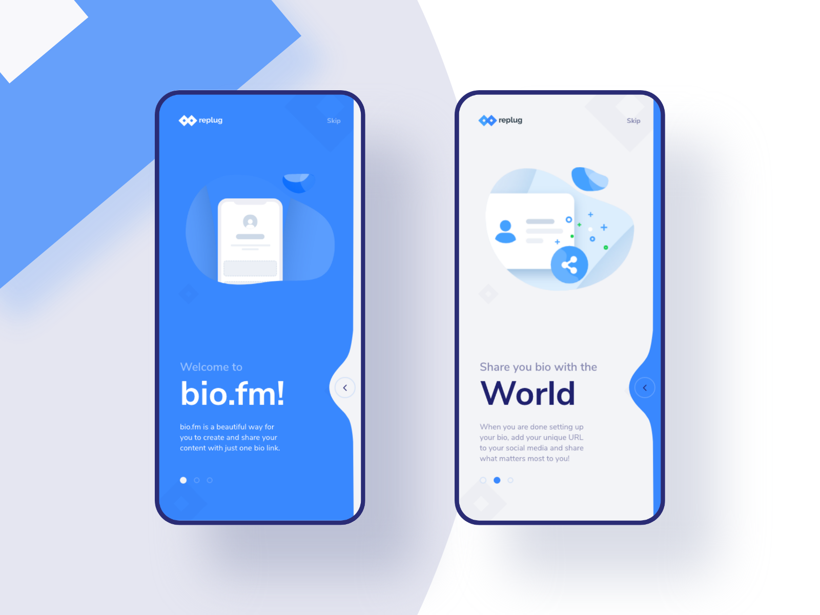 Replug App Onboarding by Faraz Ahmad Khan on Dribbble