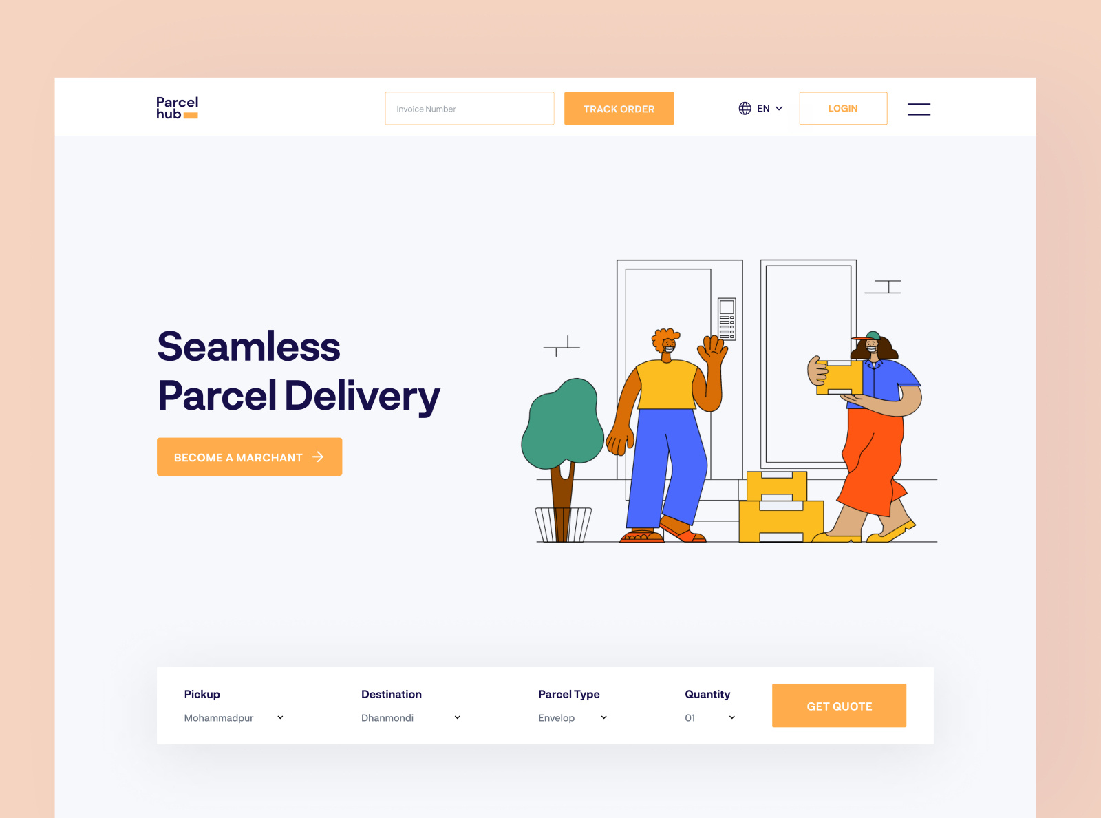 Parcel Delivery Service by Tasmir Mahbub Shihab | Product Designer on ...