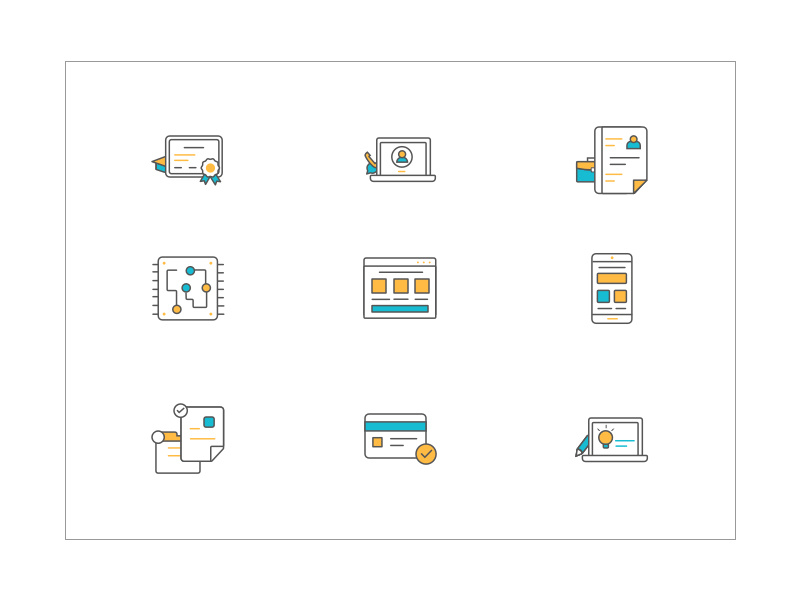 Webstack Icons by netbramha studios on Dribbble