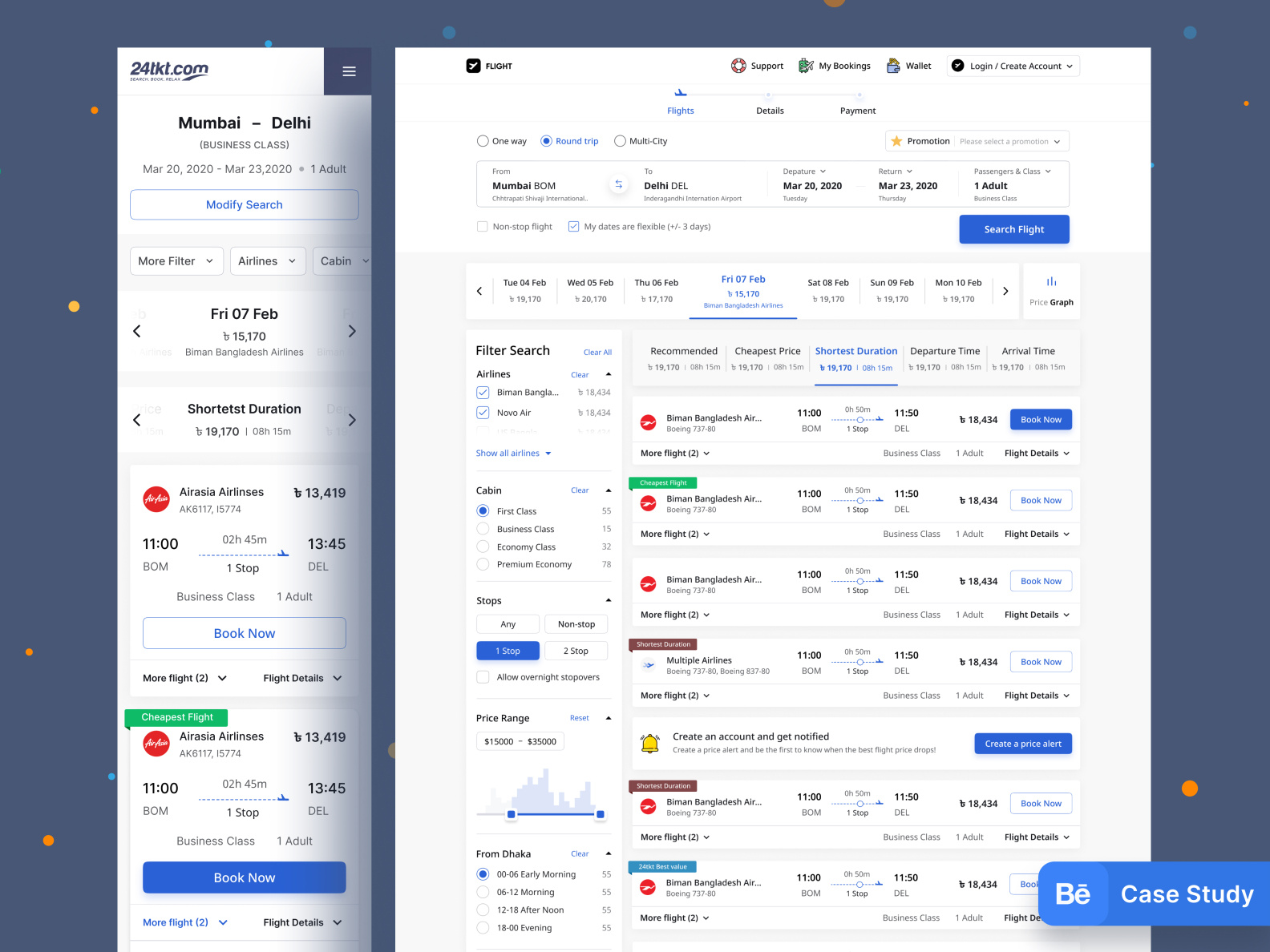 Flight Booking Application by Ofspace UX/UI on Dribbble