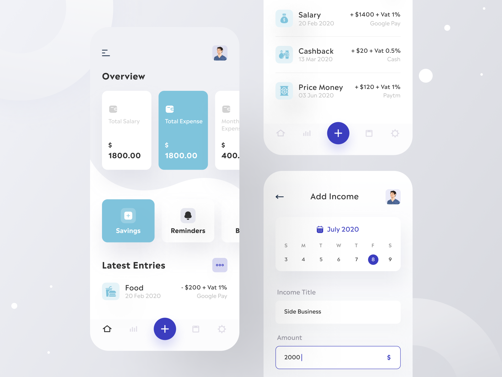 Flux - Expense Management UI Kit by Ofspace UX/UI on Dribbble