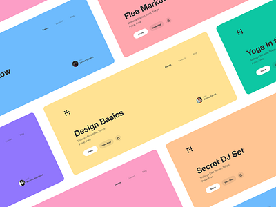 Event header by Lorenzo Buosi on Dribbble