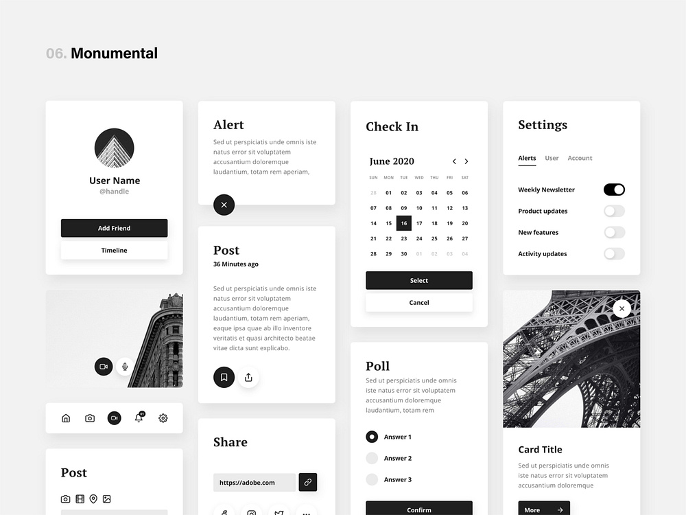 Dynamic UI Kit [freebie] by Lorenzo Buosi on Dribbble